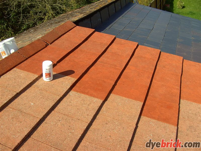 TILE TINTING / Tile Tinting using 'Classic Brick Red' | Dyebrick Gallery
